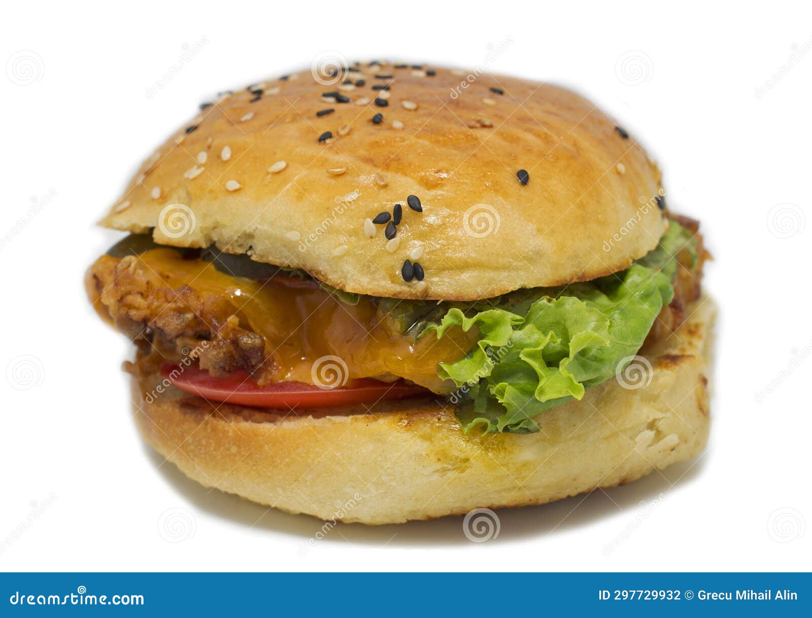 Small Burger stock photo. Image of lettuce, sauce, small - 297729932