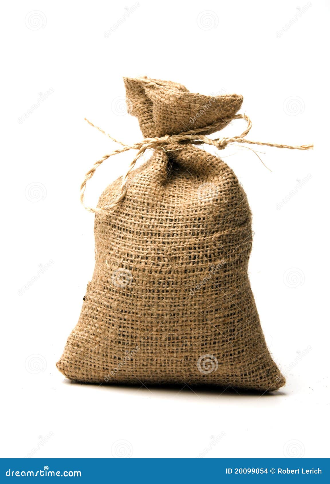 Small burlap sack stock photo. Image of sack, satchel - 20099054