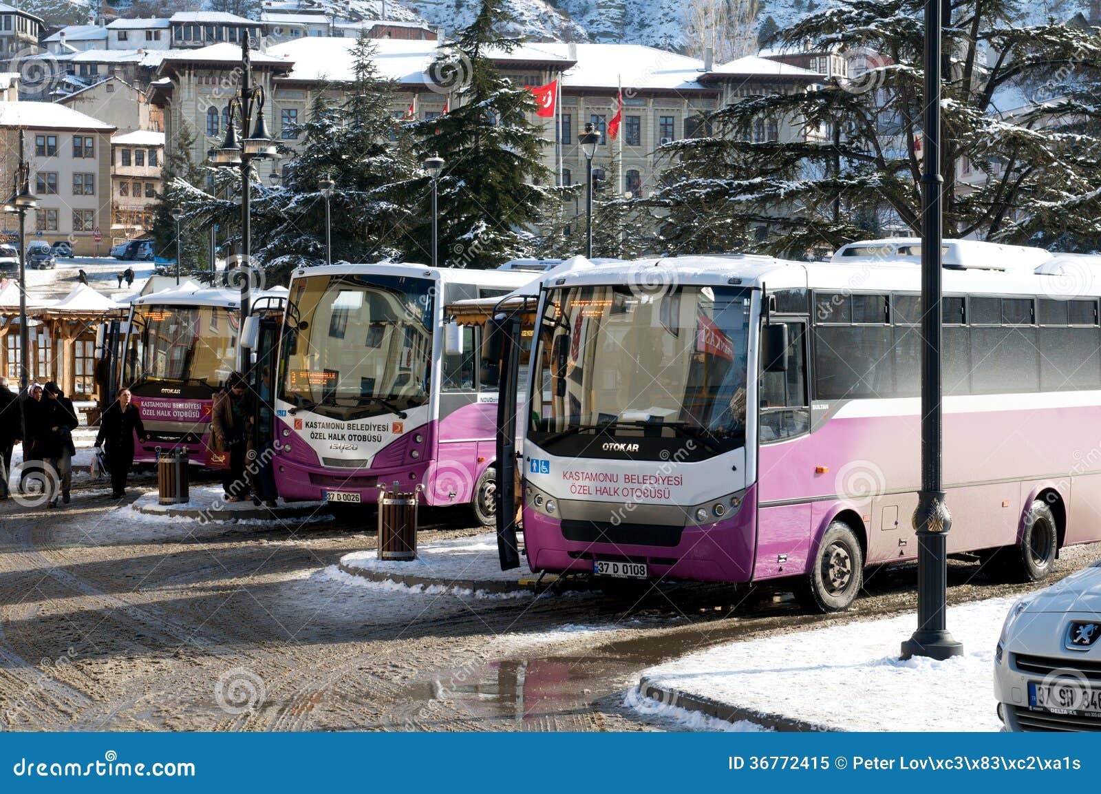 Small Buses in Kastamonu - Turkey Editorial Image - Image of people ...
