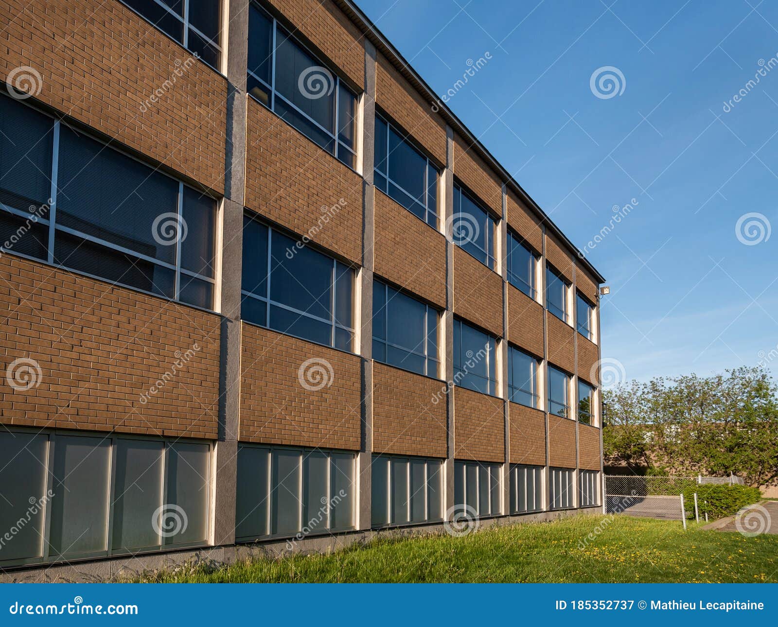 Small Business Building Exterior Stock Image - Image of brick, facade ...