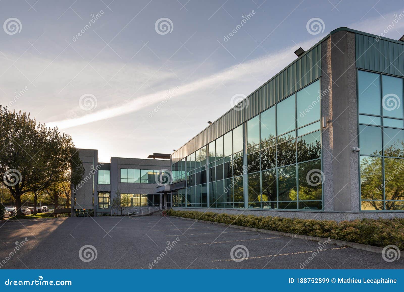 Small Business Building Exterior Stock Image - Image of clear ...