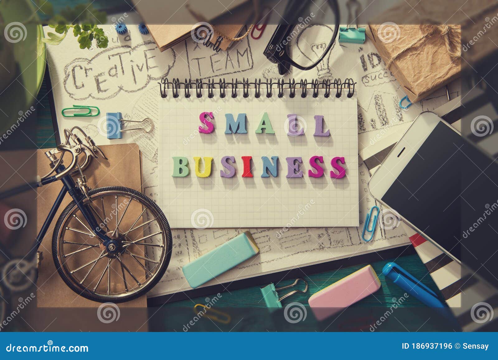 Small business concept stock photo. Image of letters - 186937196