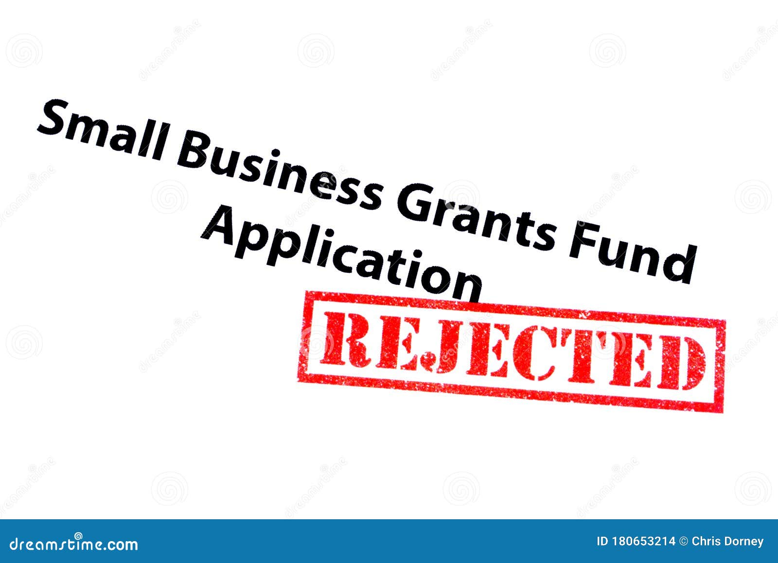 Small Business Grants Fund Application Rejected Stock Illustration ...