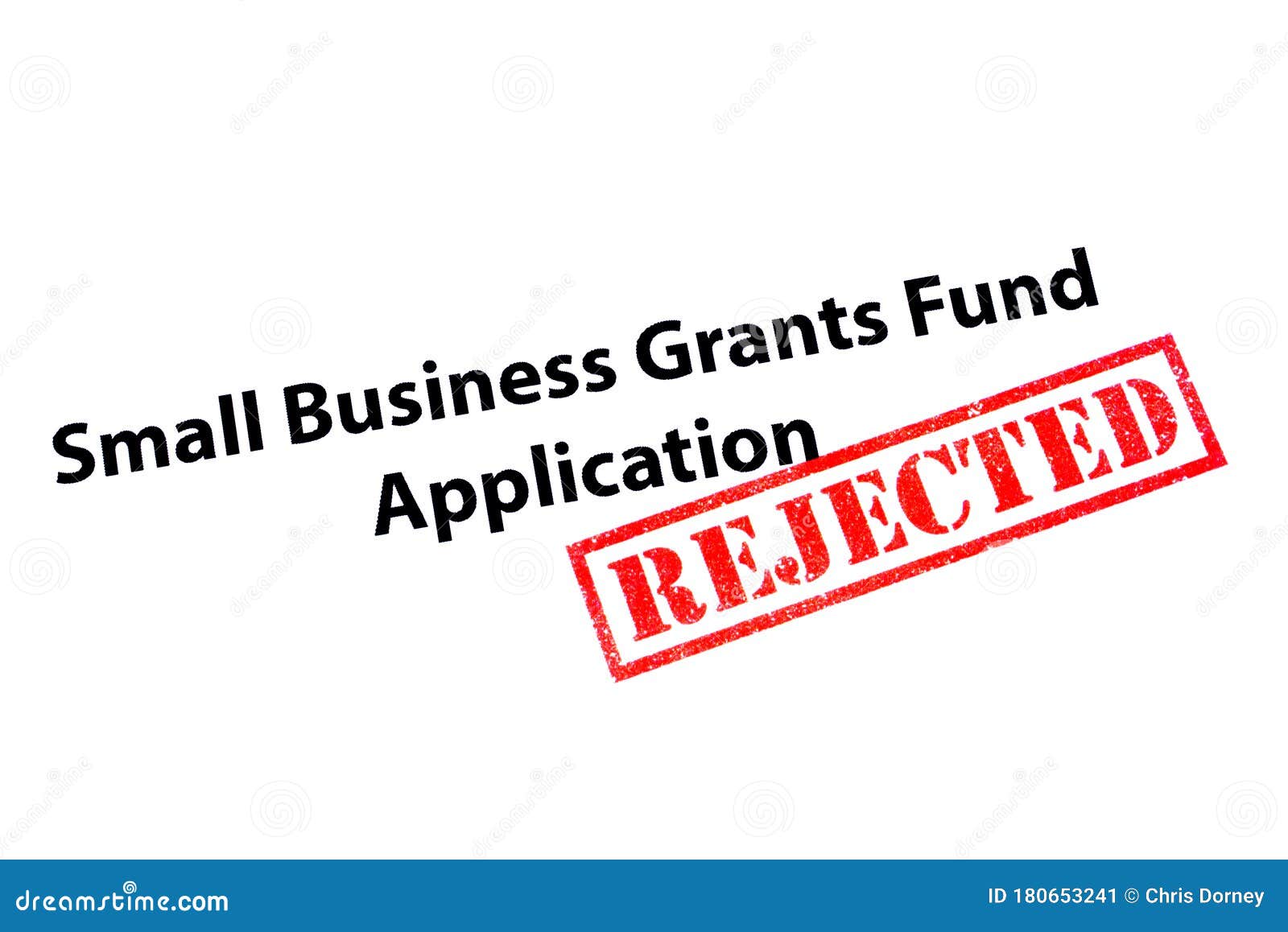 Small Business Grants Fund Application Rejected Stock Illustration ...