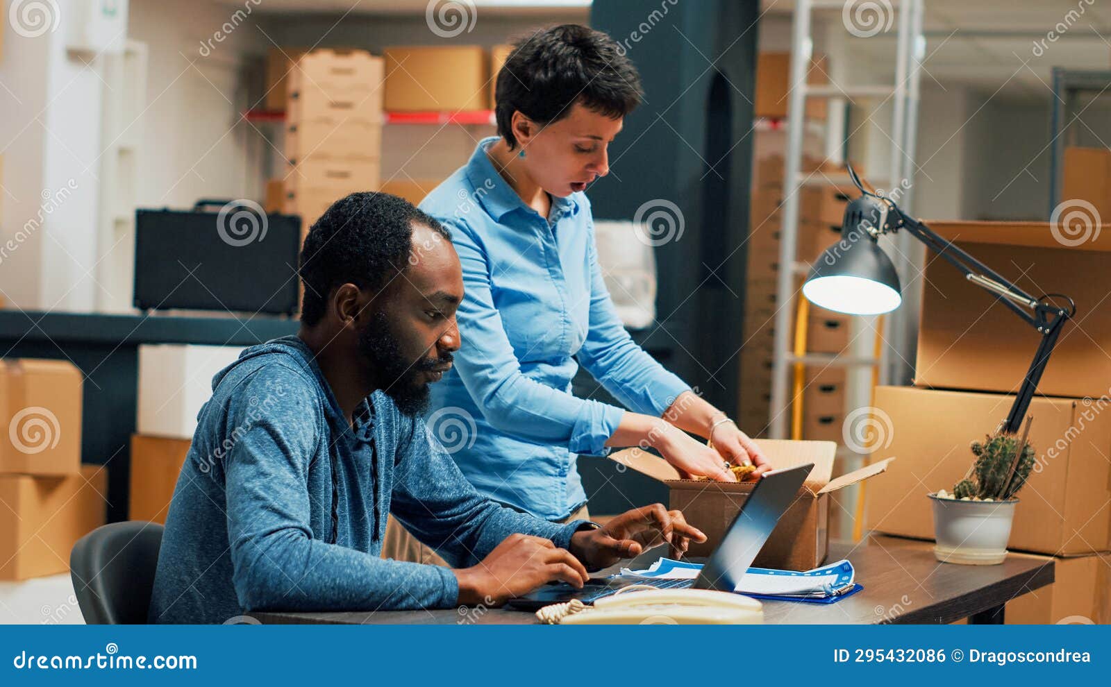 Small Business Owners Doing Distribution Quality Control for Startup ...