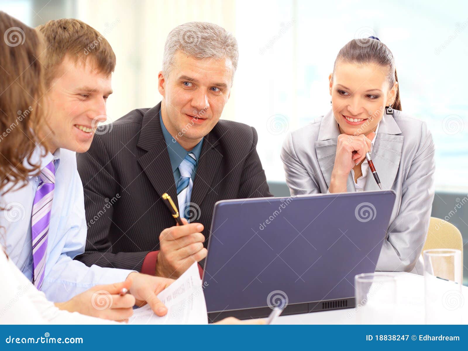 Small business team stock image. Image of executive, desk - 18838247
