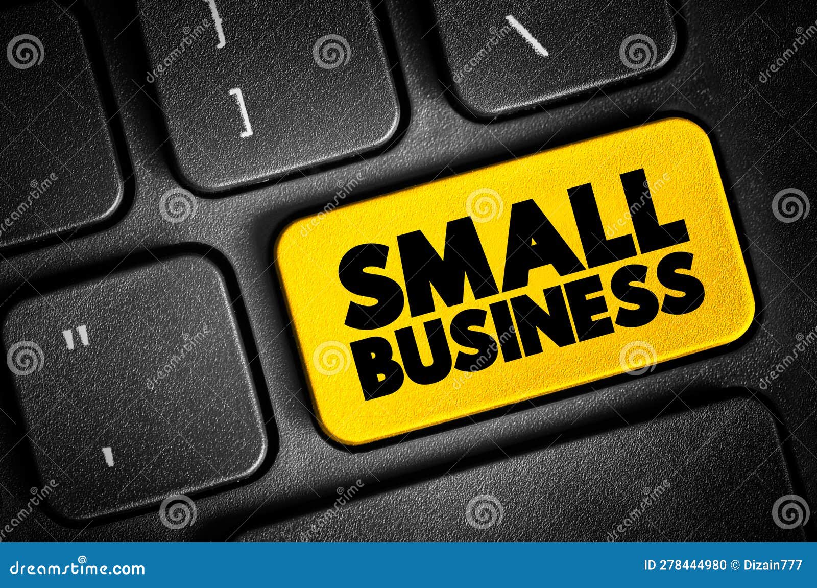 Small Business Text Button on Keyboard, Concept Background Stock Photo ...