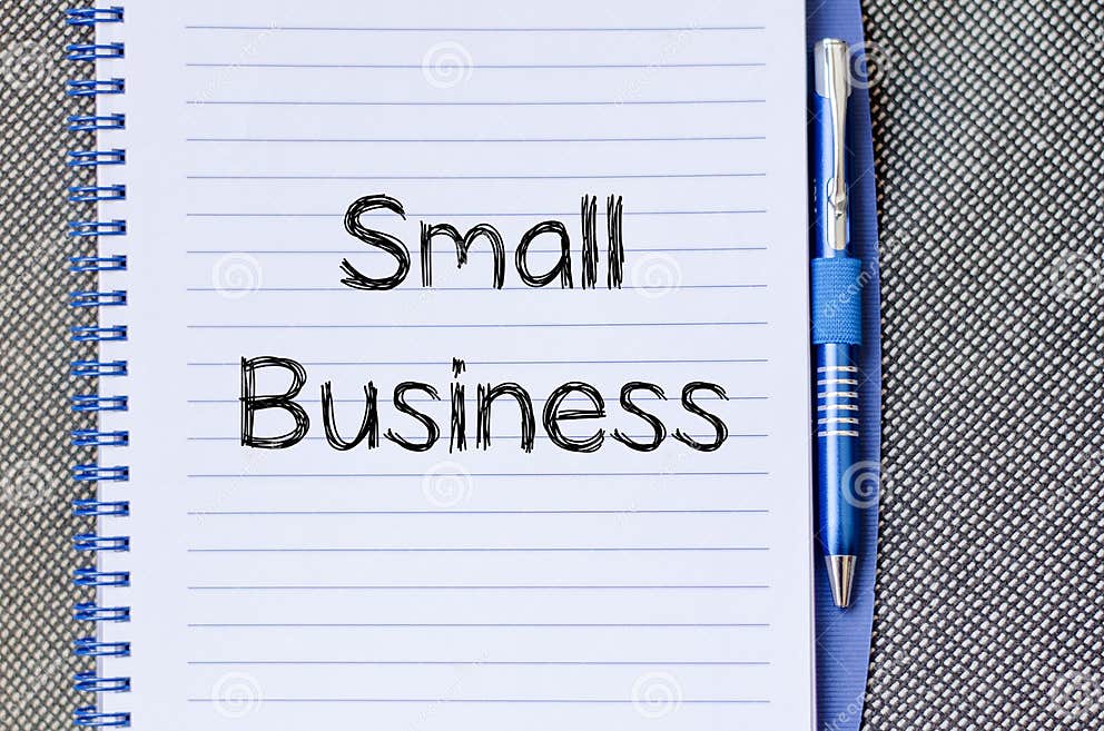 Small Business Text Concept on Notebook Stock Photo - Image of ...