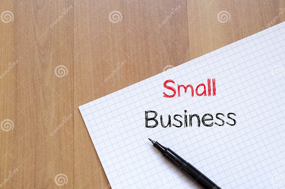 Small Business Text Concept on Notebook Stock Photo - Image of word ...
