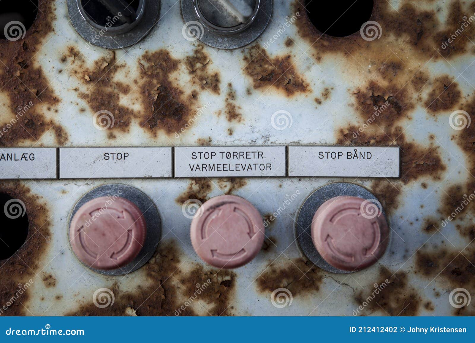 Small Buttons and an Old and Rustic Machine Stock Photo - Image of ...
