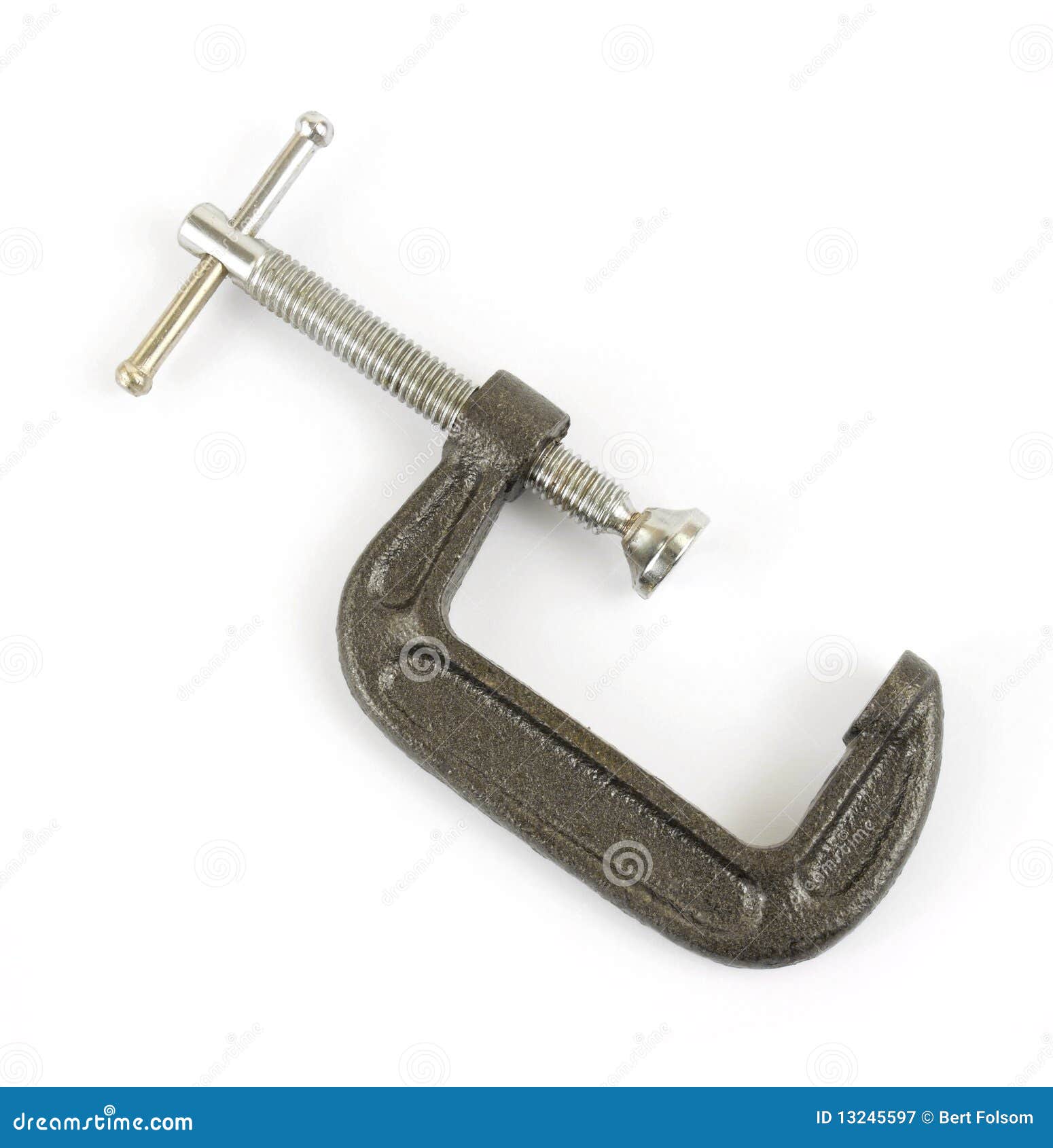 Small C clamp stock image. Image of pivot, steel, metal - 13245597