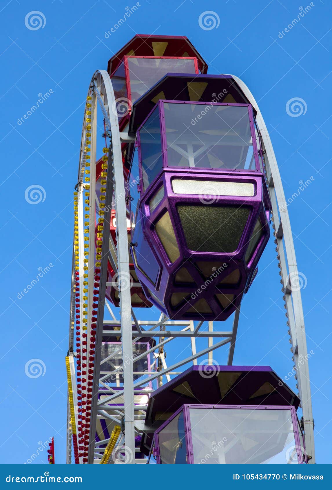 Small Cabin of a Ferris Wheel Stock Photo - Image of event, leisure ...