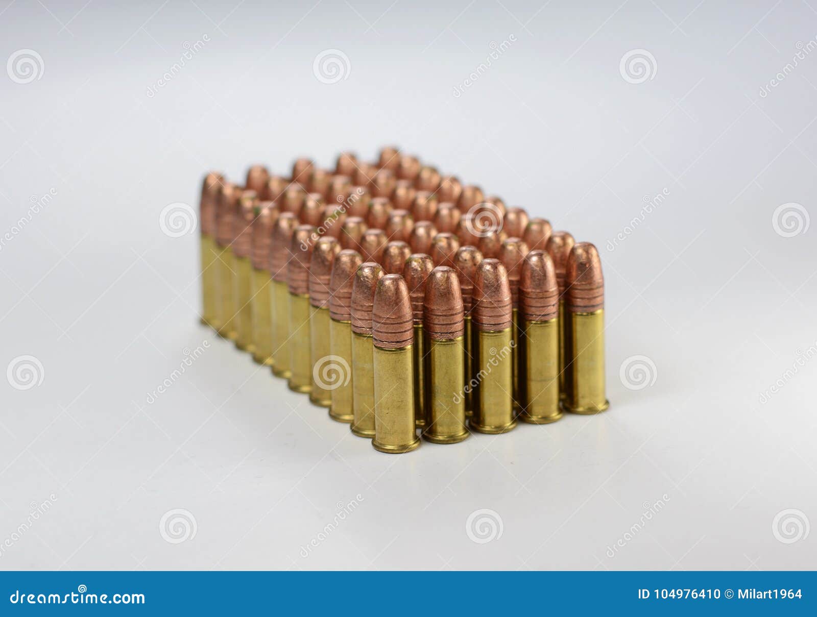Small caliber ammunition. stock photo. Image of ammunition - 104976410