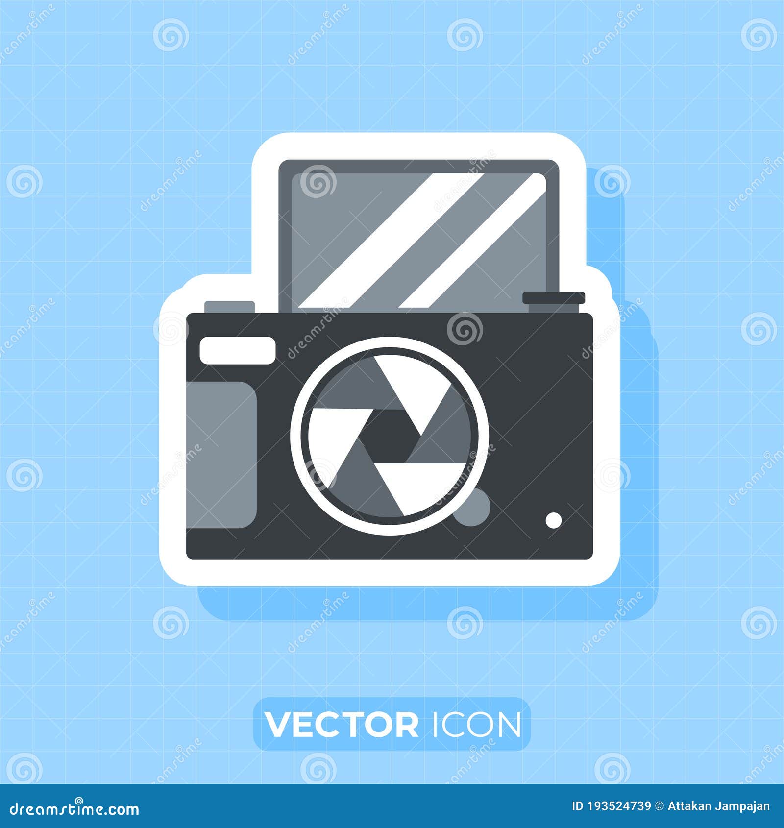 A Small Camera that Can Flip the Screen Up,icon,Flat Design Element ...