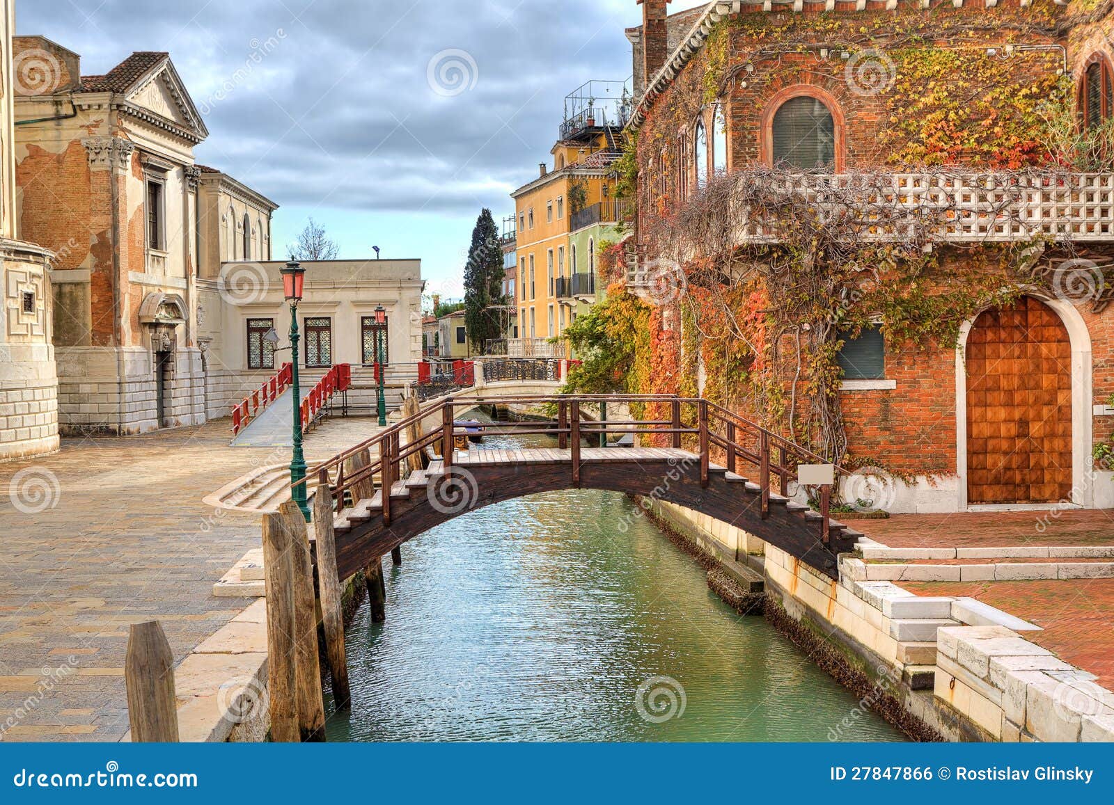 Small Canal and House. Venice, Italy. Stock Photo - Image of tourist ...