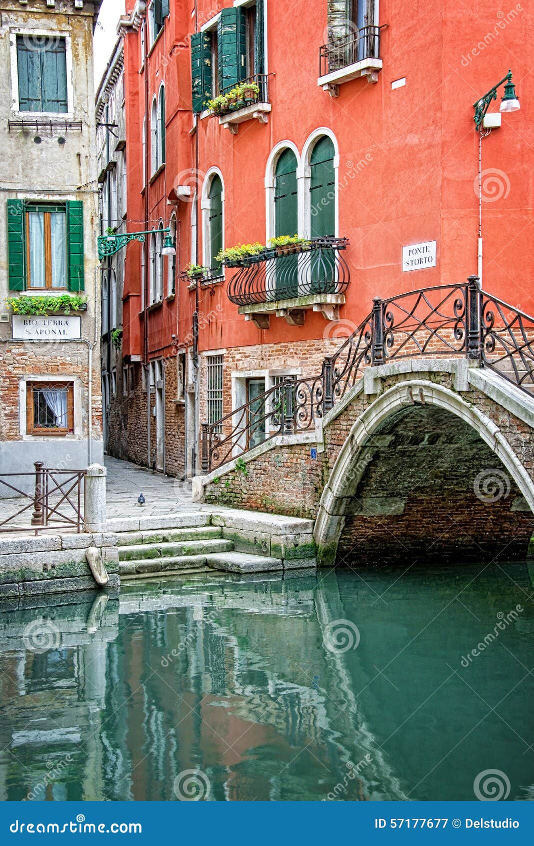 A Small Canal, Venice Italy Stock Image - Image of venice, italian ...