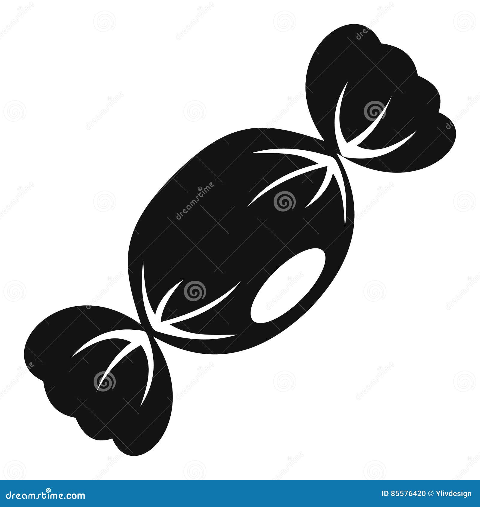 Small Candy Icon , Simple Style Stock Vector - Illustration of striped ...