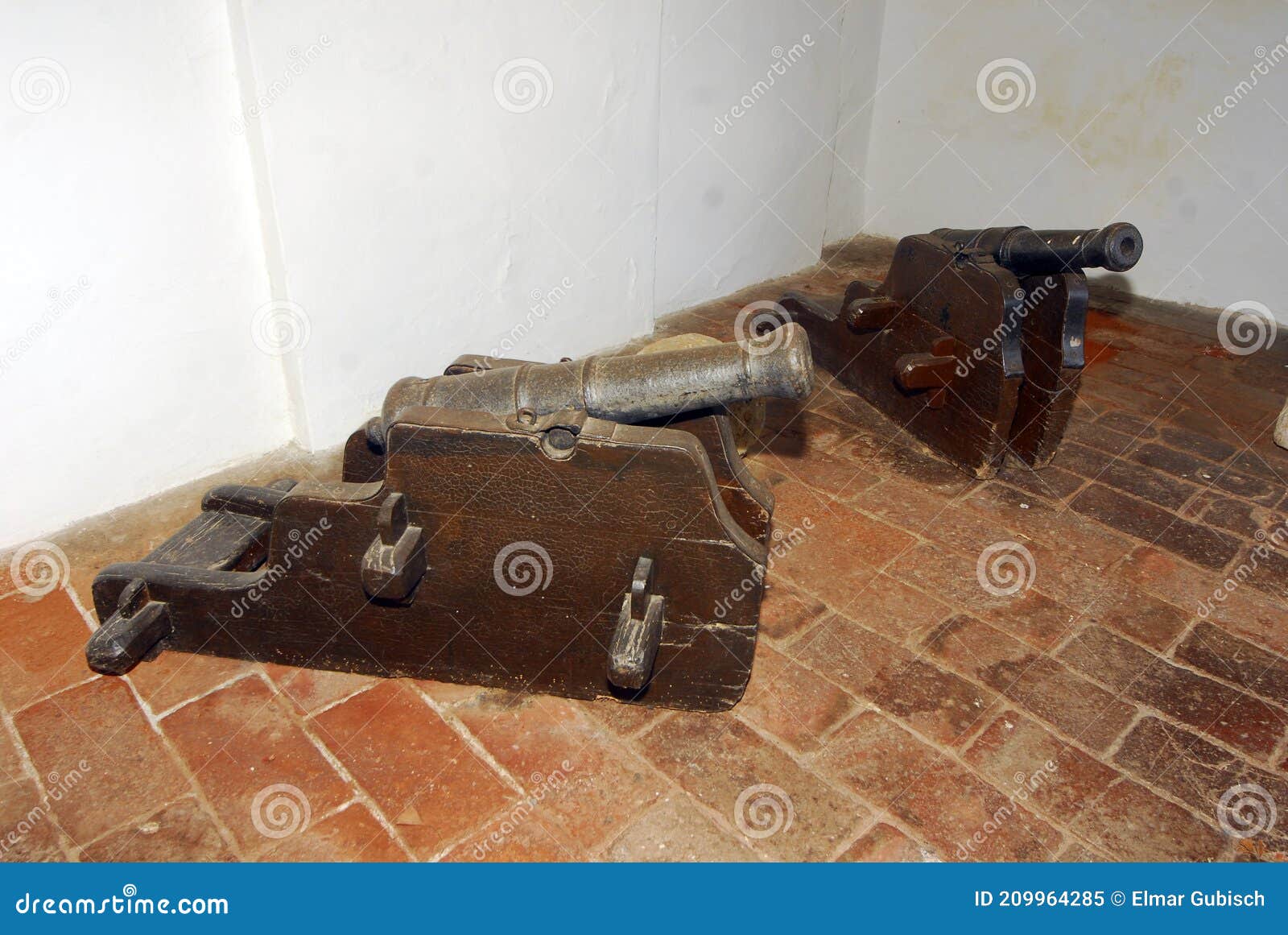 Small Cannons from the Middle Ages Stock Image - Image of research ...