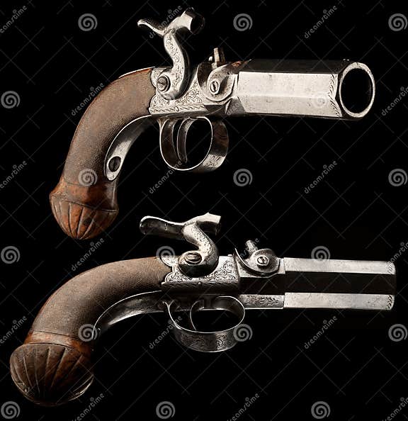 Small capsule pistol. stock photo. Image of isolated - 14106830