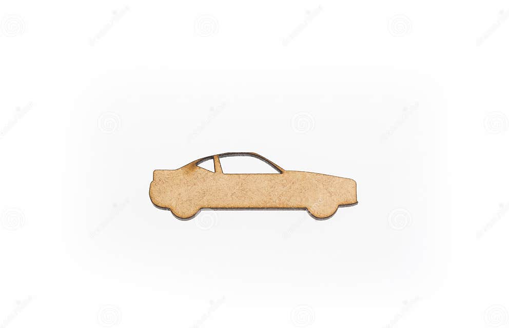 Small Car Concept - Plain Design. White Background Stock Photo - Image ...