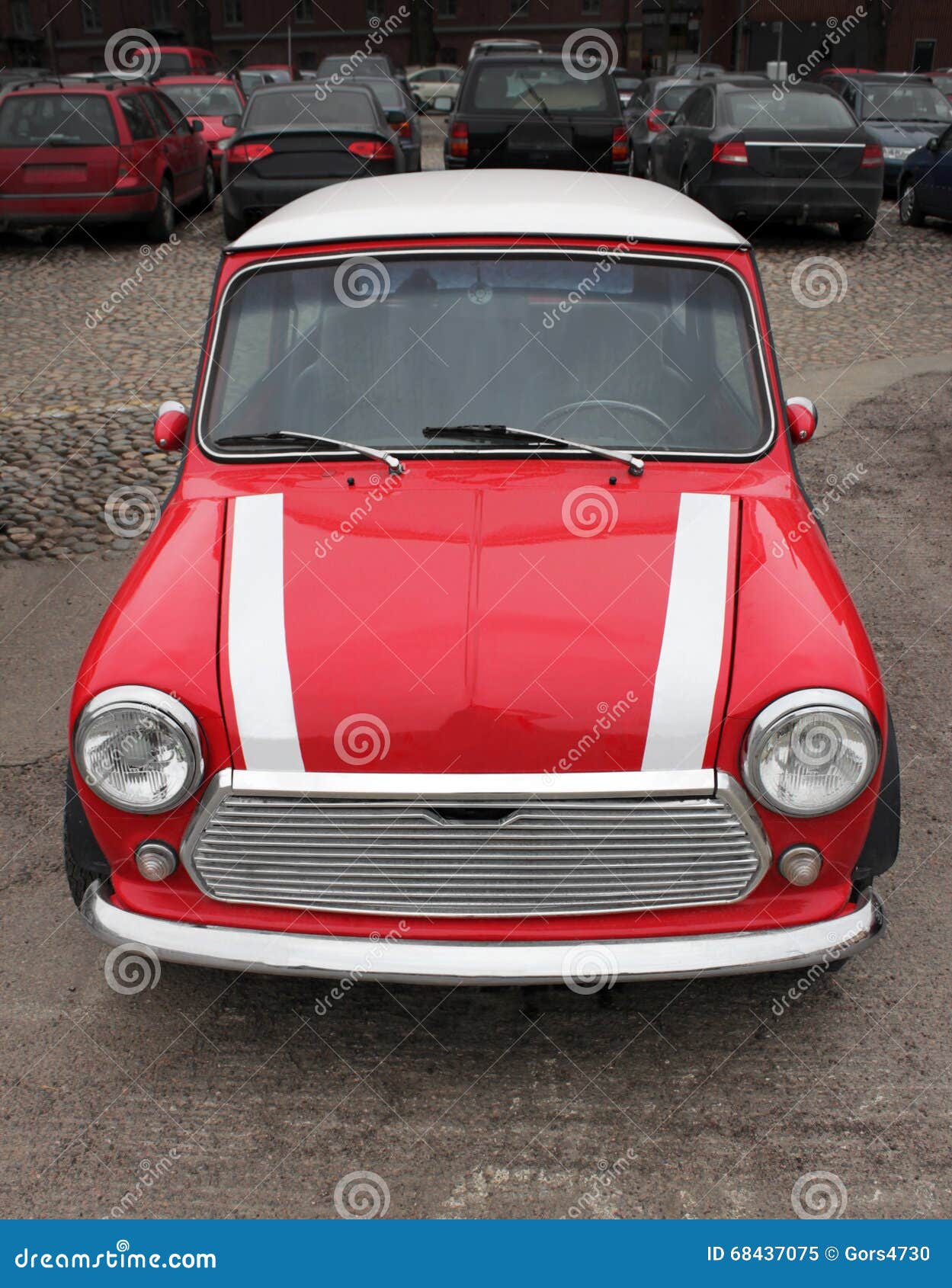 Small Car Front View stock image. Image of street, area - 68437075