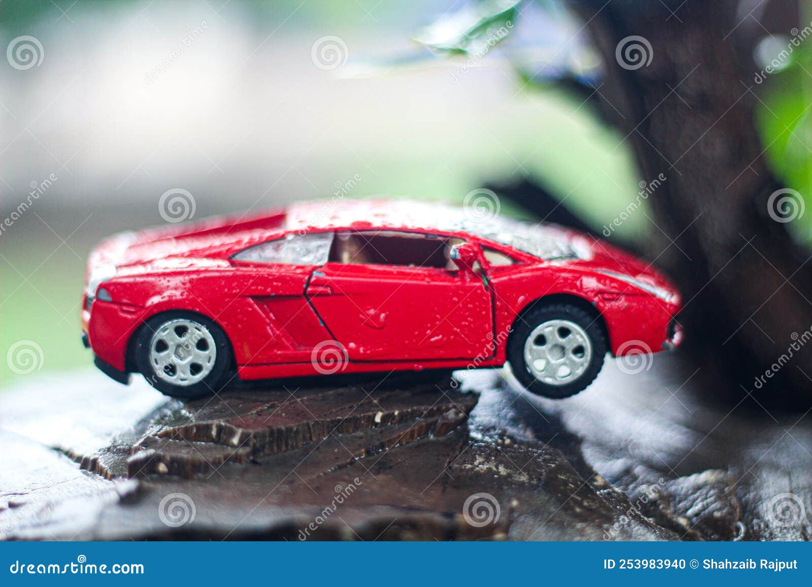 Small Car Toy Single Front View Stock Photo - Image of wheel ...