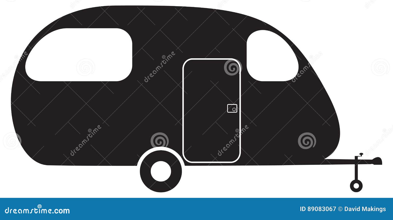 Old Caravan Silhouette Stock Image | CartoonDealer.com #87316813