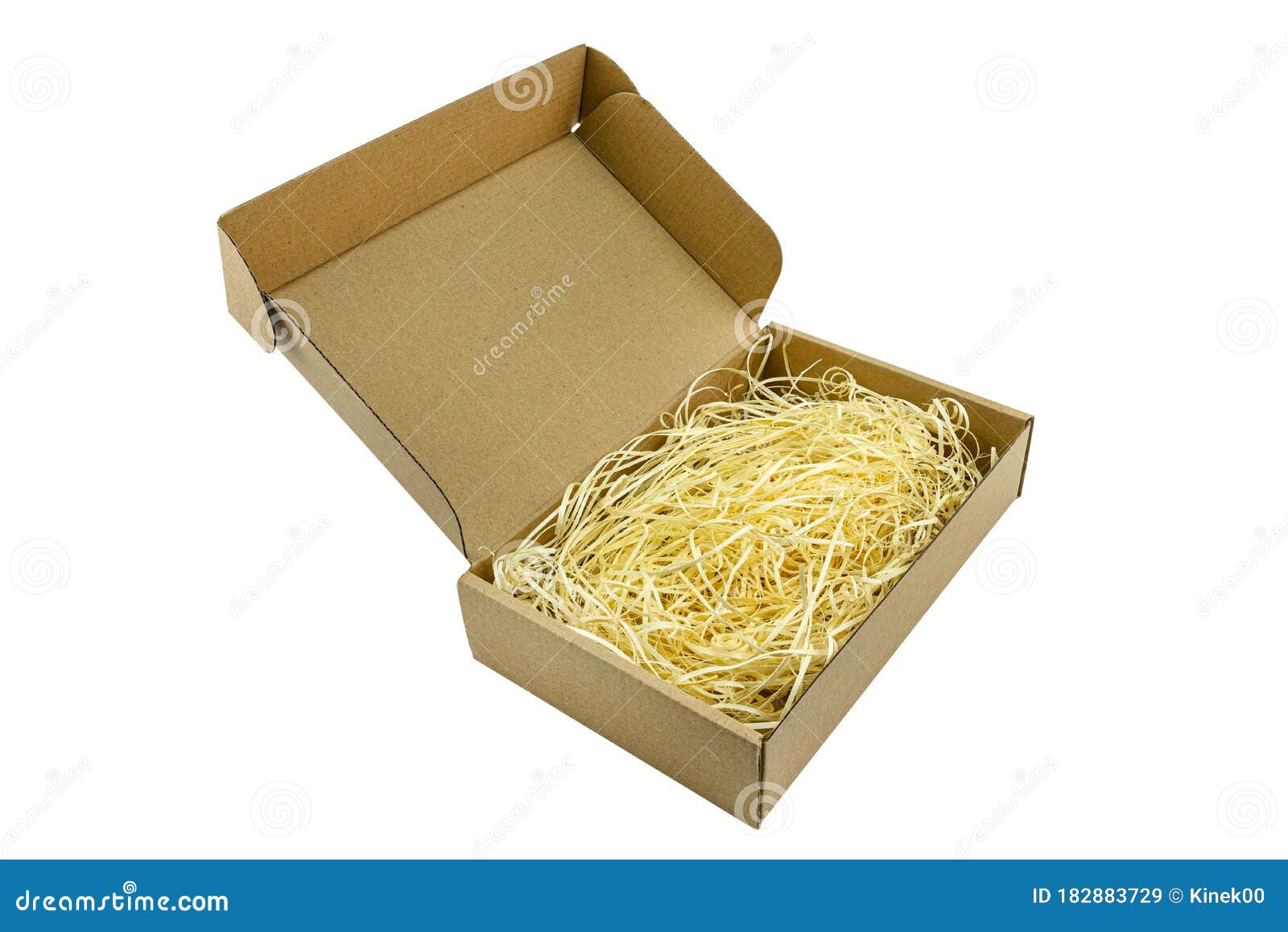 Small Cardboard Made Of Corrugated Cardboard With An Opening Upper Part ...