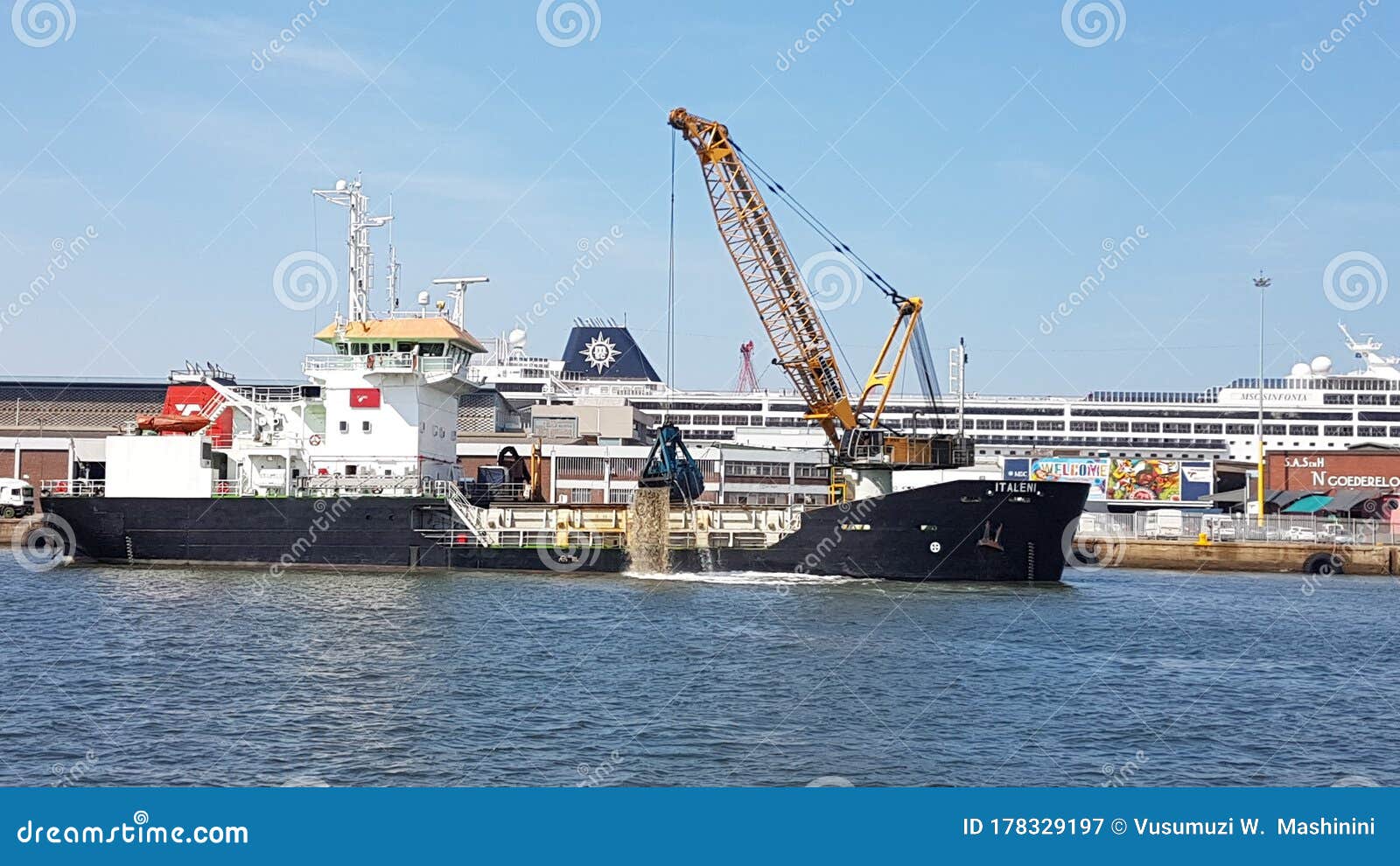 Small Cargo Ship editorial photography. Image of watercraft - 178329197