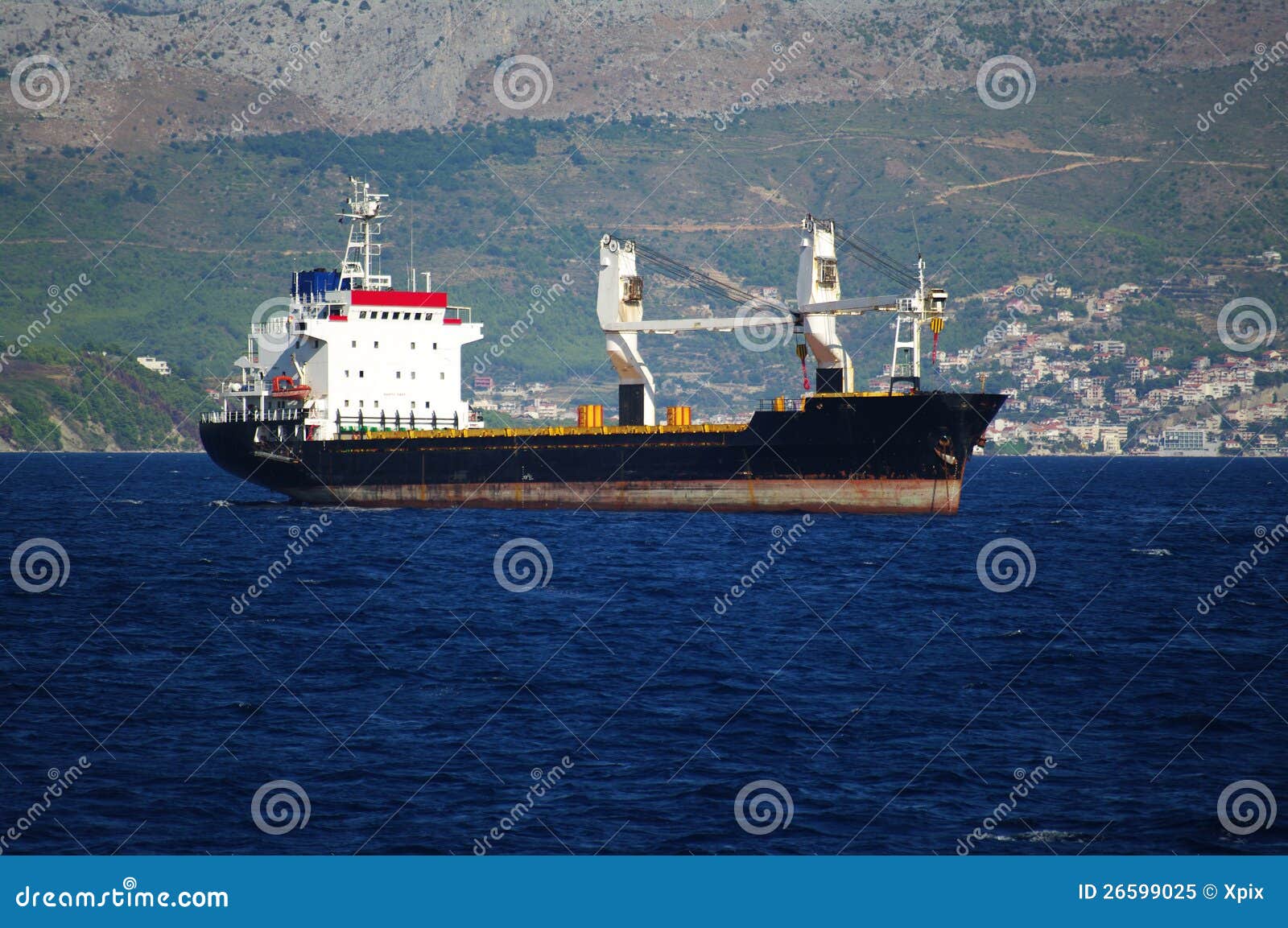 Small cargo ship stock image. Image of passenger, harbor - 26599025
