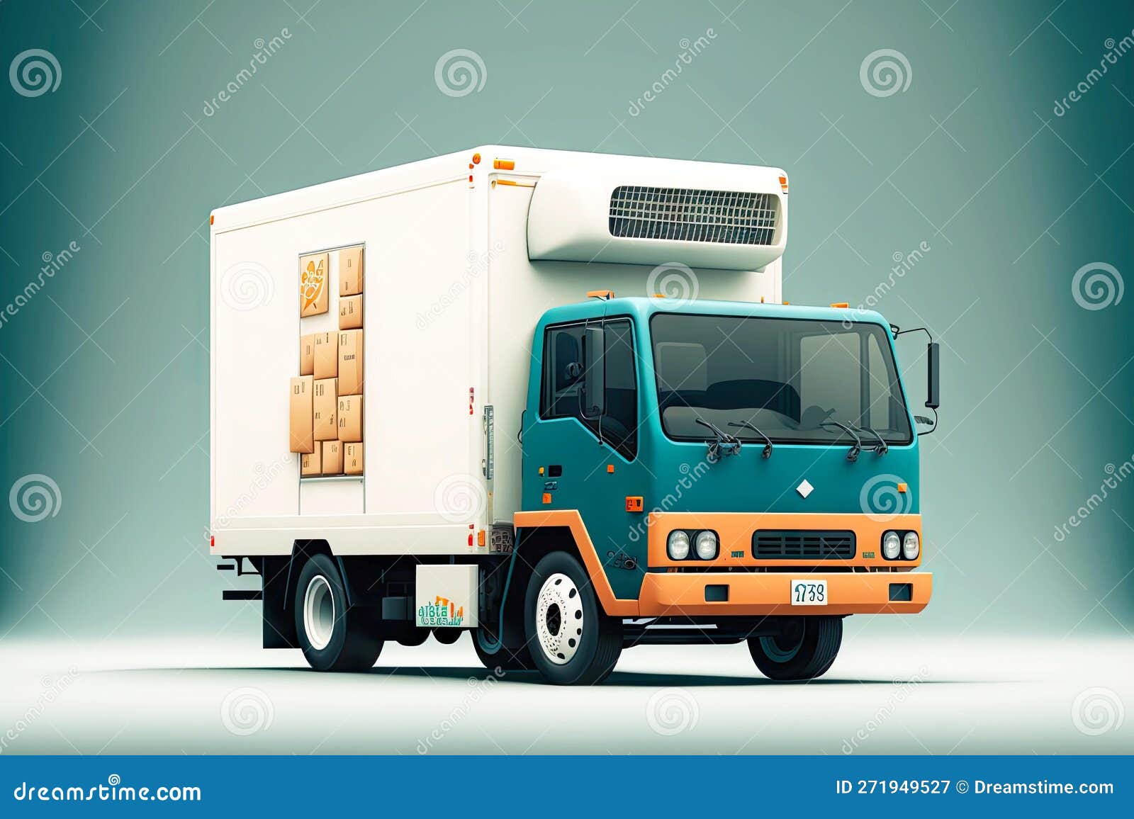 Small Cargo Truck for Transporting Limited Batch of Goods Stock ...