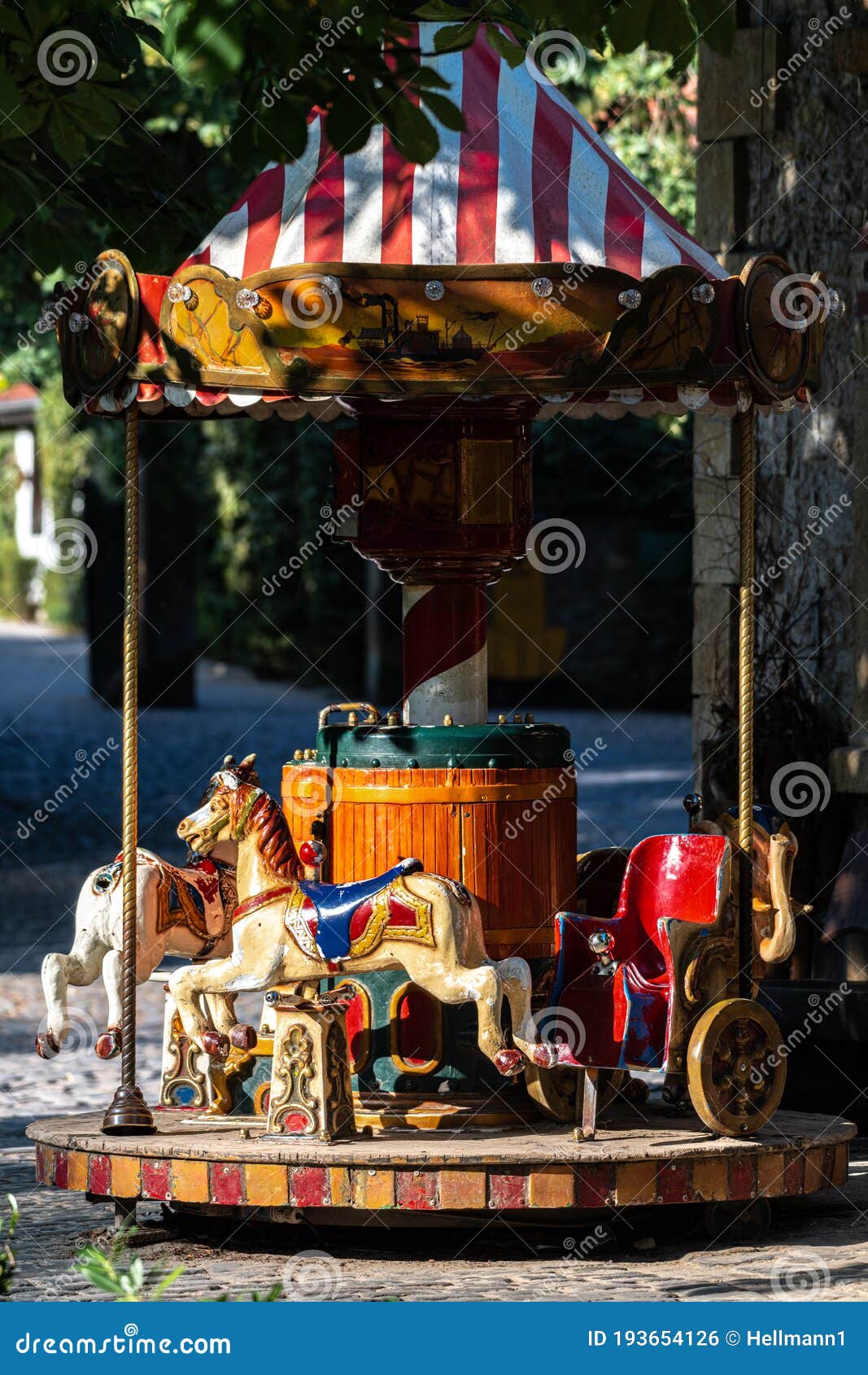 Small Carousel stock photo. Image of fast, cheerful - 193654126