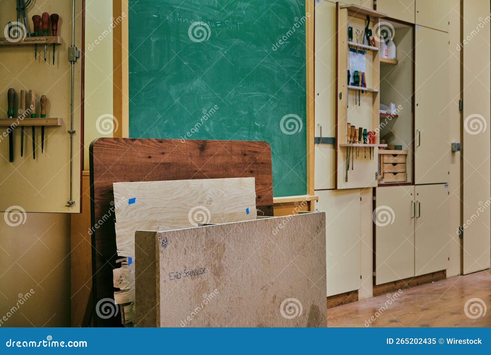 Small Carpentry with Woods and Tools Stock Image - Image of ...