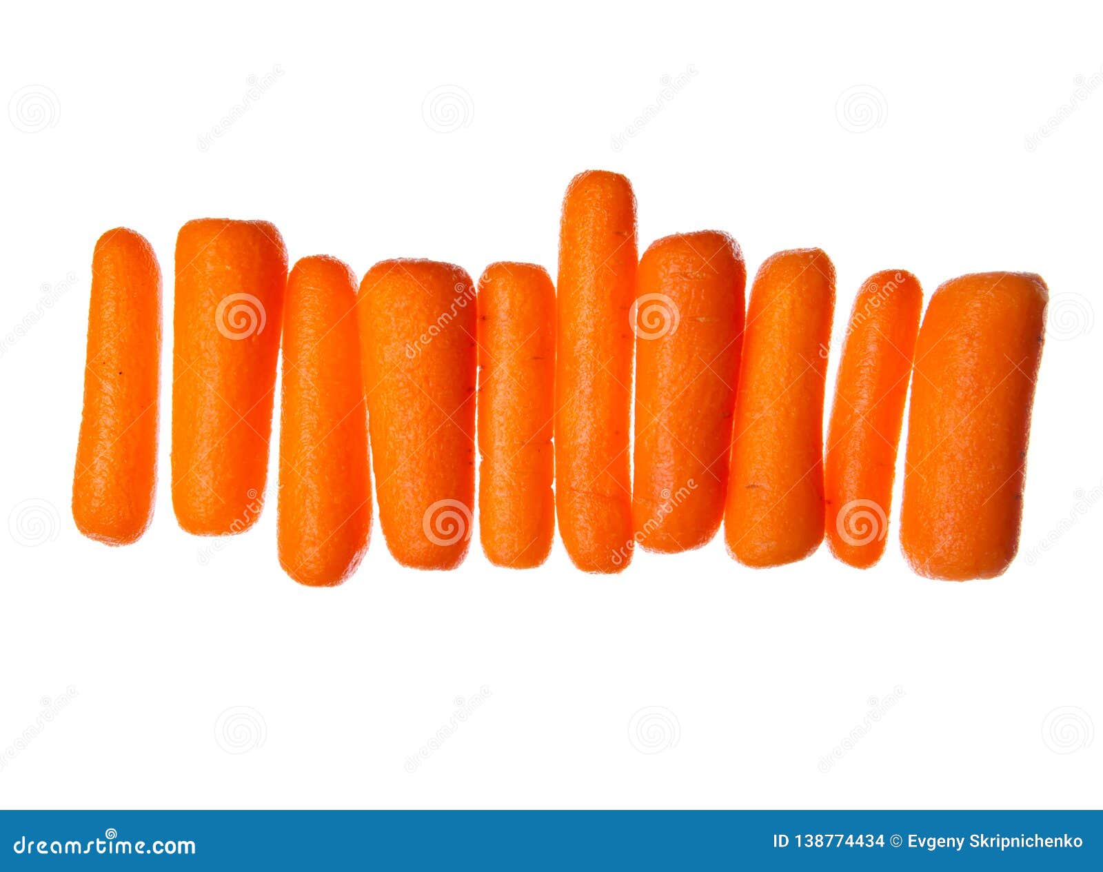 Small Carrot on White Background Stock Photo - Image of dietary, diet ...