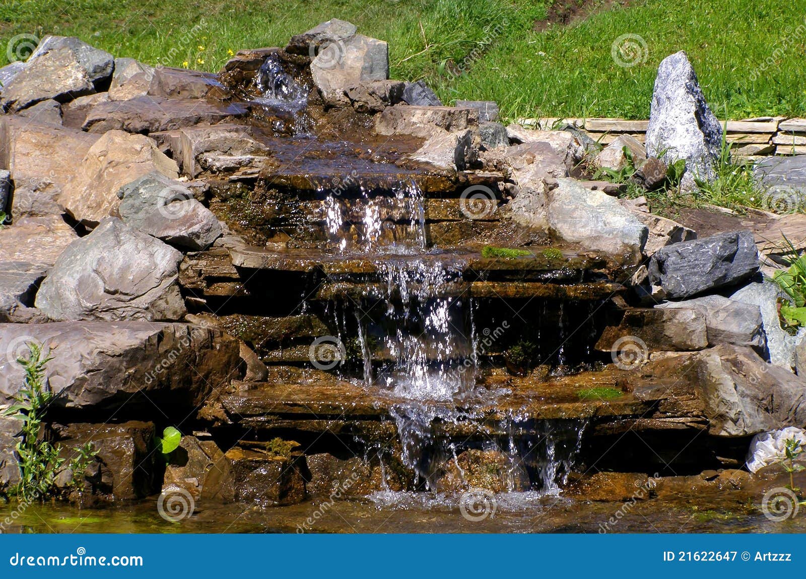 Small cascade stock image. Image of cold, plane, duckweed - 21622647