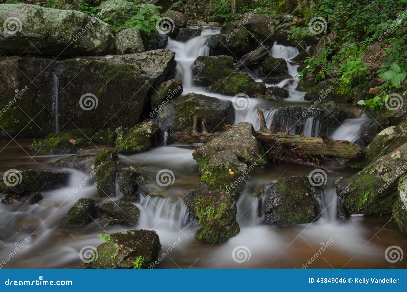 Small Cascade in Crabtree Falls Basin Stock Photo - Image of exposure ...