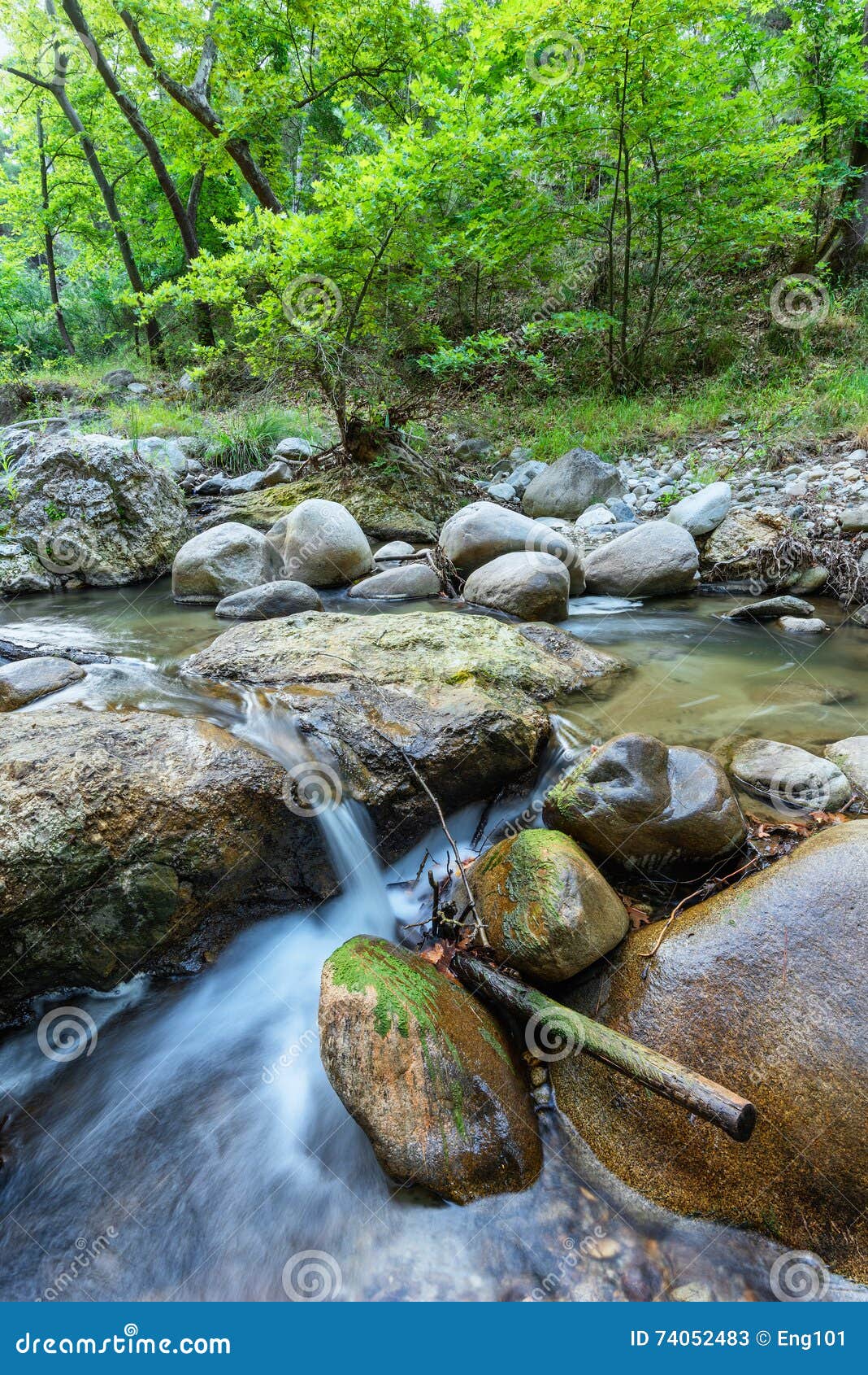 Small cascade in a creek stock image. Image of creek - 74052483