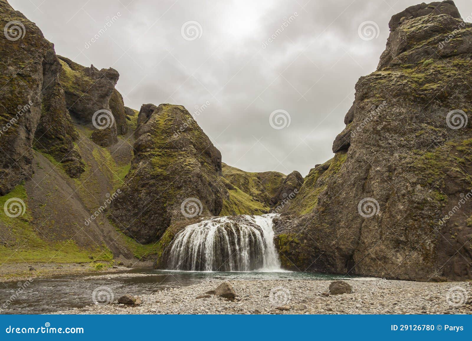 Small cascade - Iceland. stock photo. Image of ecology - 29126780