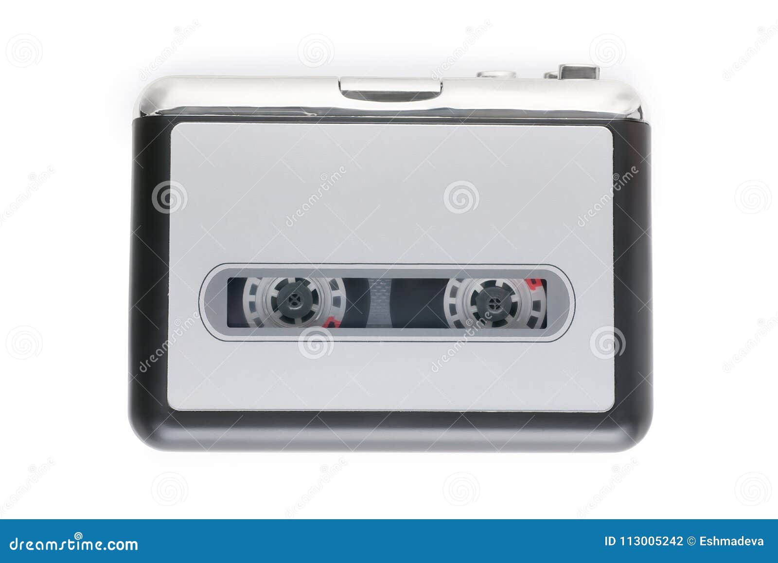 Small Cassette Player Isolated on White with Clipping Path Stock Photo ...