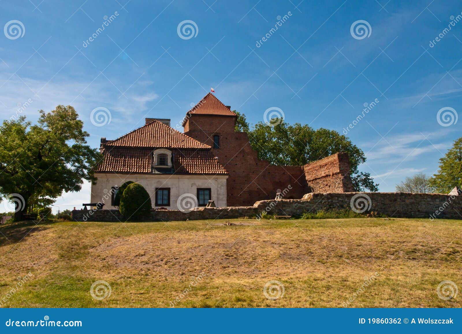 Small Castle in Poland stock photo. Image of tower, poland - 19860362