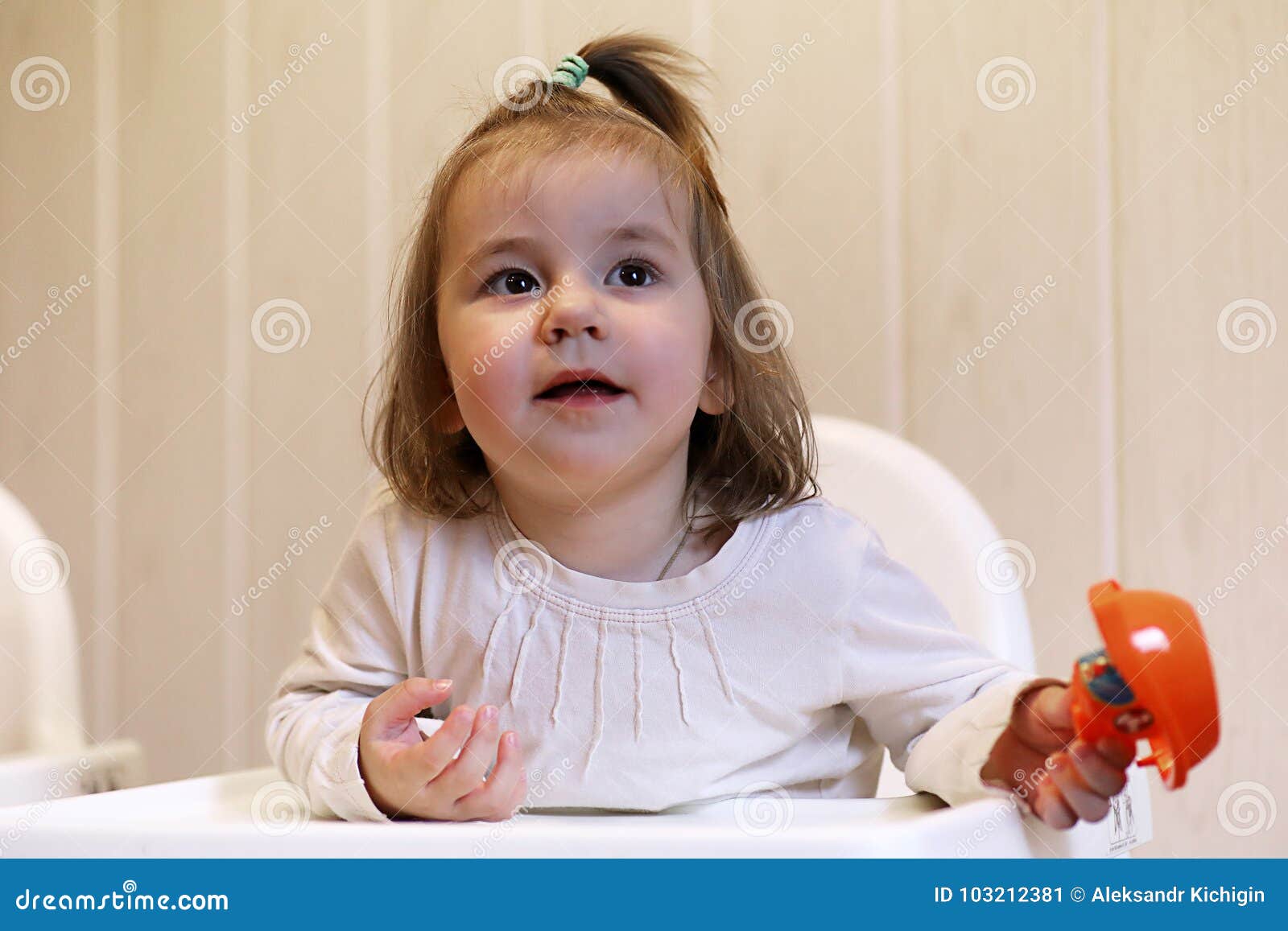 Small Kid Smiling and Have Fun White Background Stock Image - Image of ...