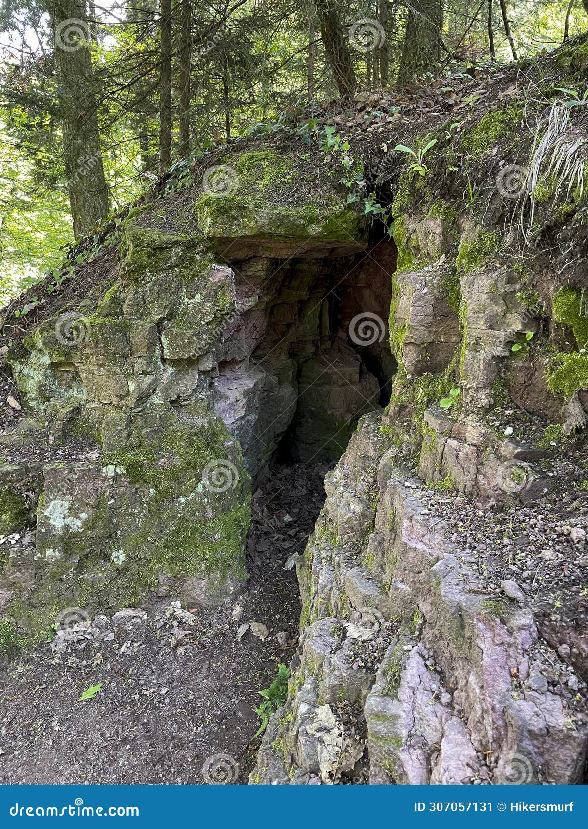 Small Cave Hidden in the Forest Below Eberstein Castle in Ebersteinburg ...