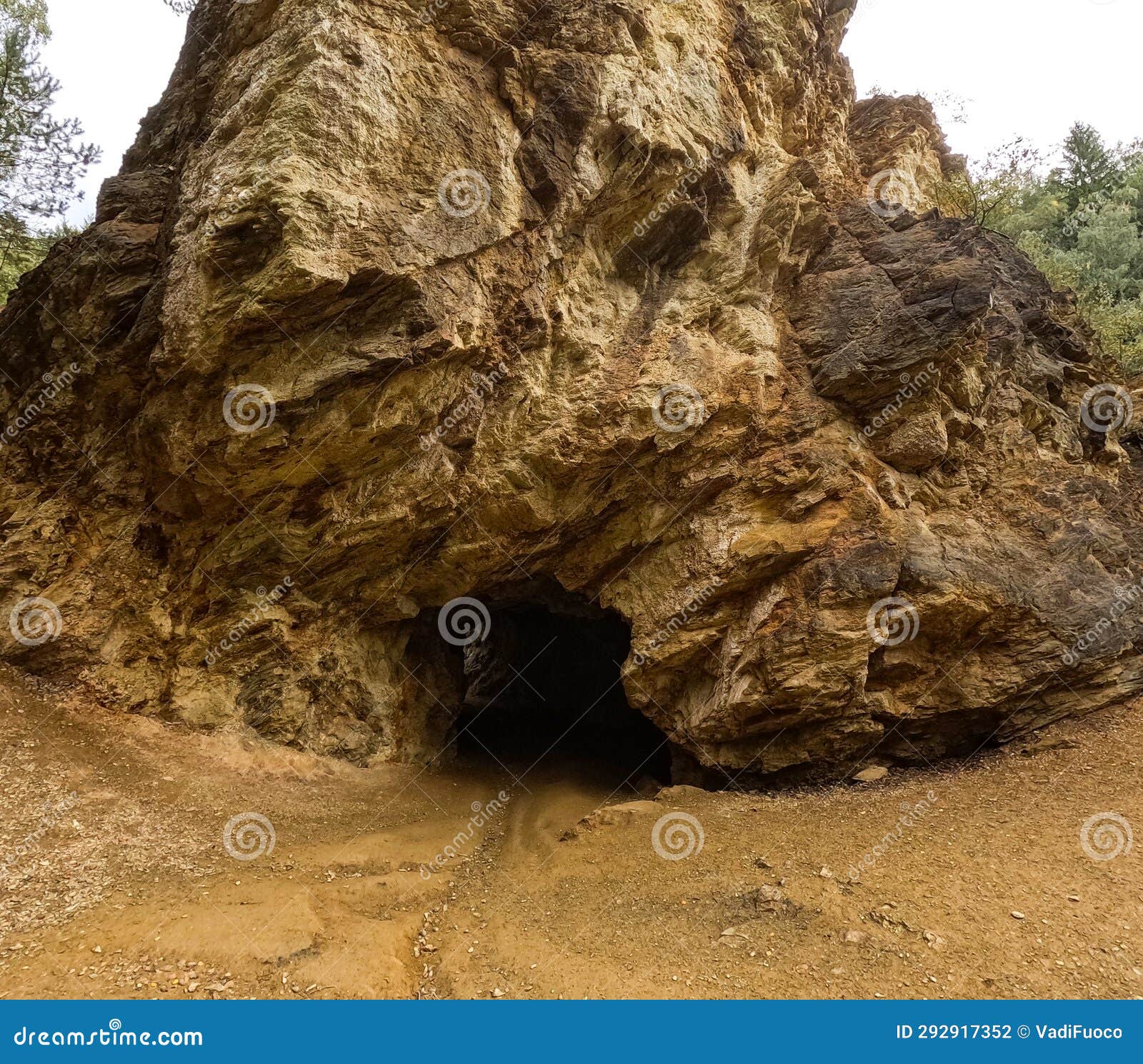 Small Cave in a Rock in the Karkonosze Mountains in Poland Stock Photo ...