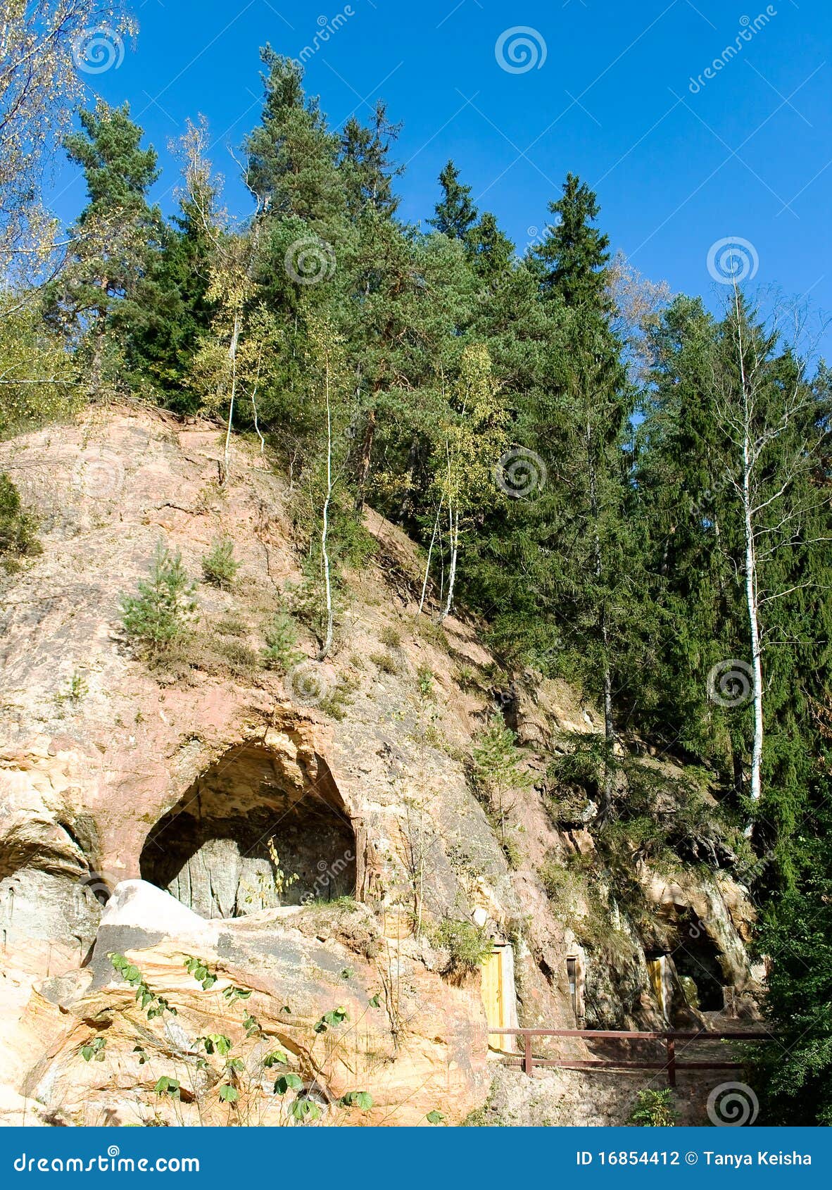 Small caves stock photo. Image of ecology, europe, latvian - 16854412