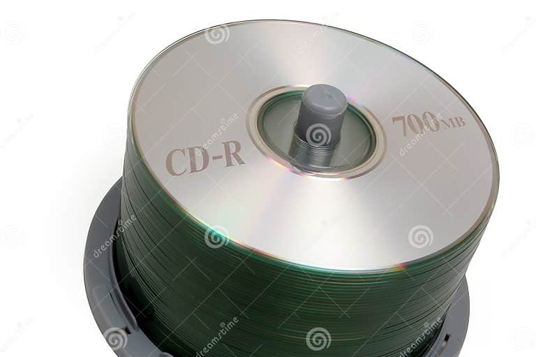 Small CD Stack (with Clipping Path) Stock Photo - Image of data, cdrw ...