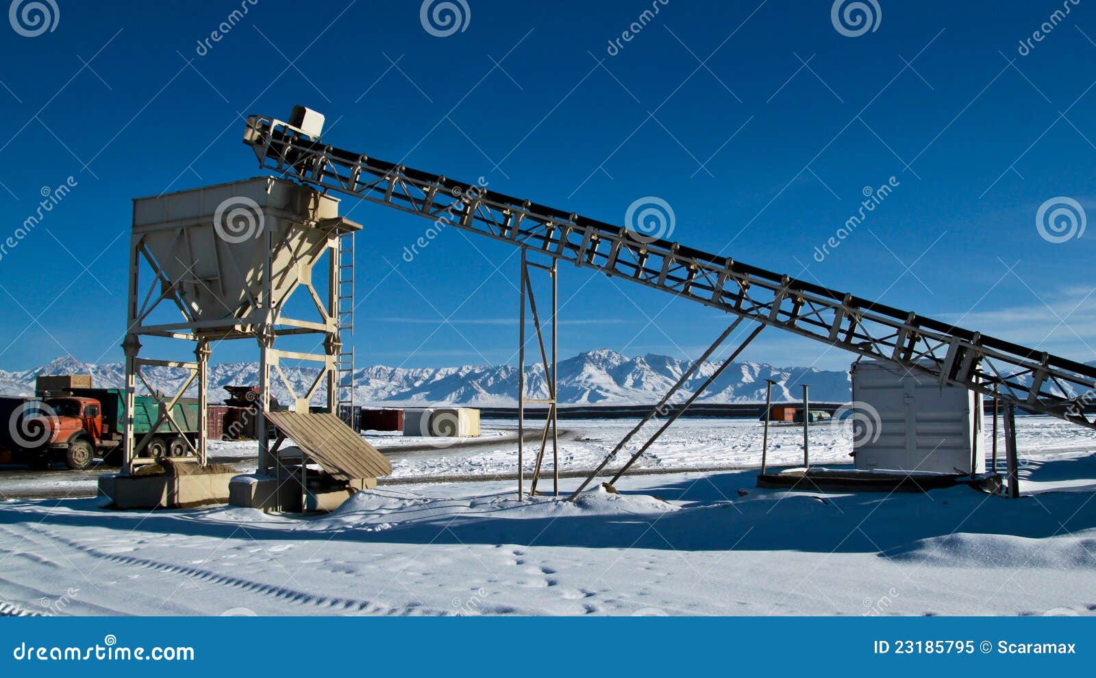 Small Cement Factory Conveyor Stock Image - Image of grit, built: 23185795