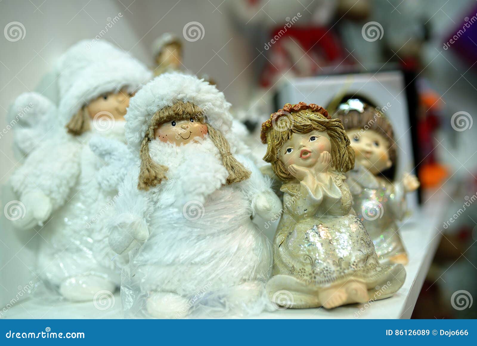 Small Ceramic Souvenirs Toy Angels Stock Image - Image of animal ...