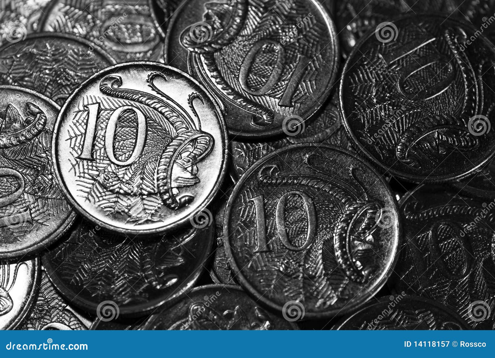 Small Change stock image. Image of coin, pile, cent, aussie - 14118157