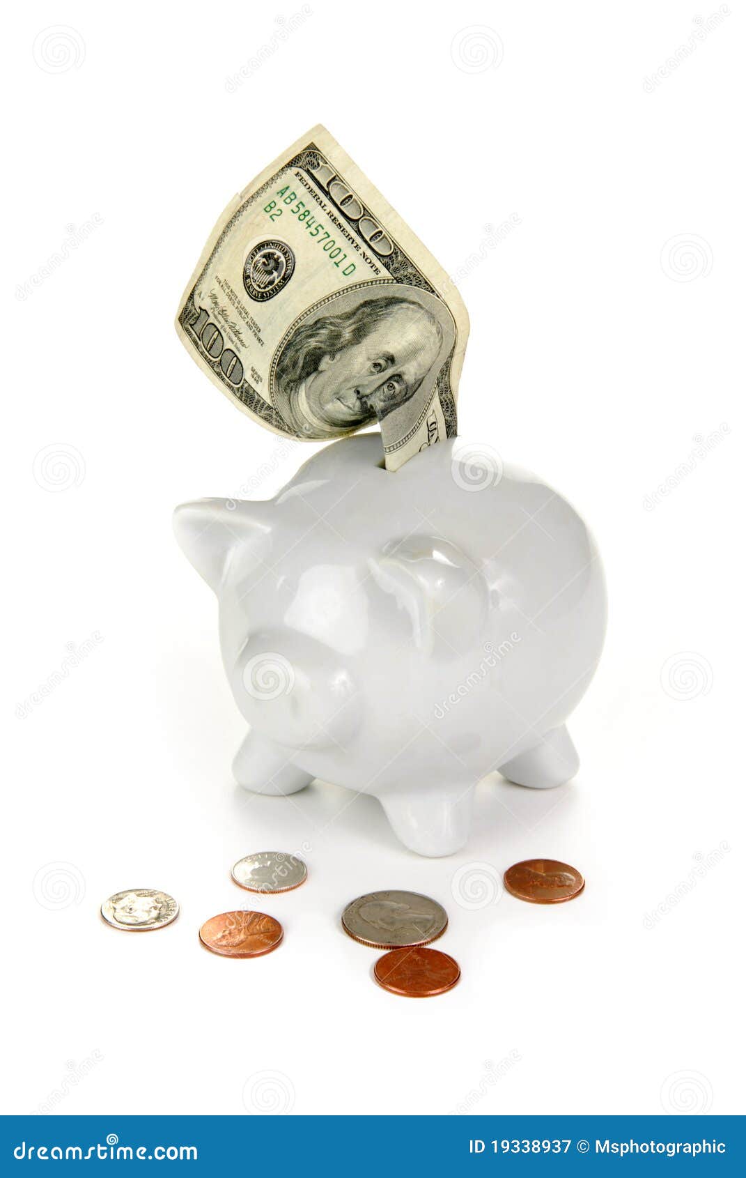 Small Change Adds Up To Big Dollars Stock Image - Image of savings ...