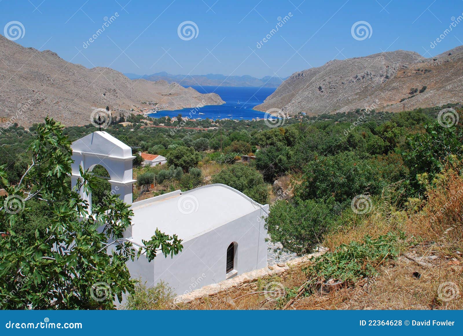 Small chapel, Symi island stock photo. Image of church - 22364628